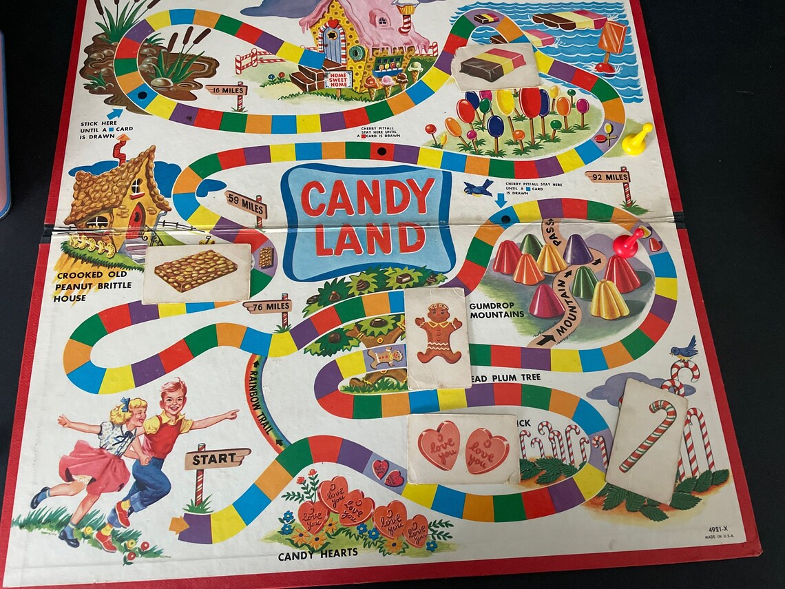 Vintage Candyland Game No Box | Etsy