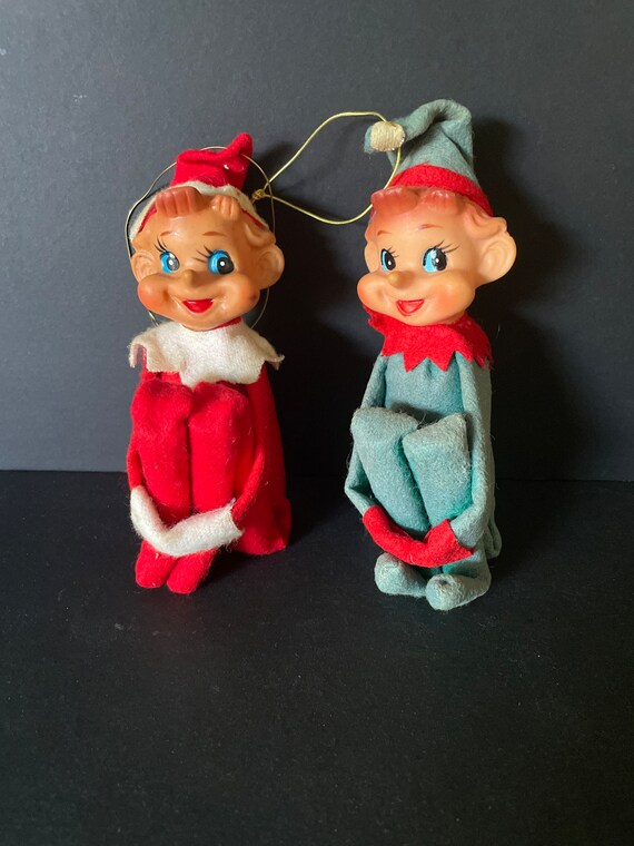 2 Vintage Knee-hugging Christmas Elves Sold Separately - Etsy