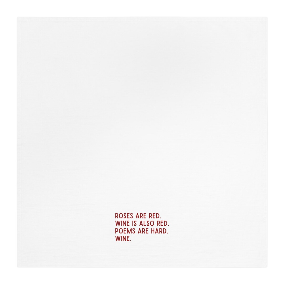 Wine Lovers Funny Poem "roses Are Red. Wine is Also Red. Poems Are Hard ...