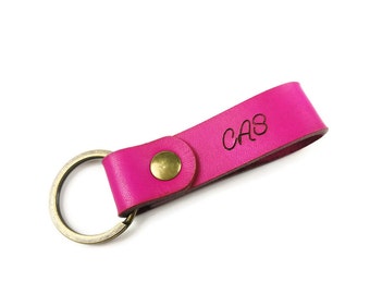 Key tag womens keychain personalized key chain leather key | Etsy