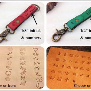 Mens Keychain, Handmade Leather Keychain Personalized, Key Chains for ...