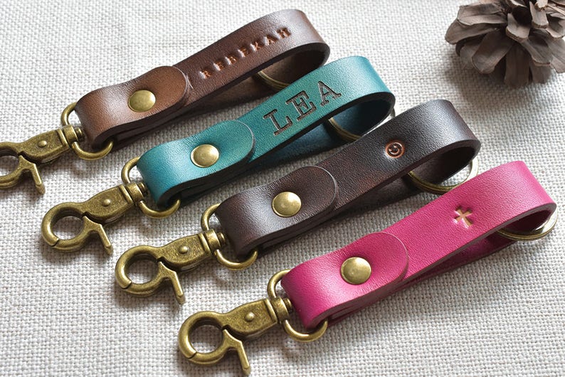 Personalized keychain key chains for women mens keychain | Etsy
