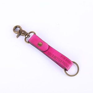 Womens Keychains, Pink Keychain, Leather Key Chain, Womens Accessories ...