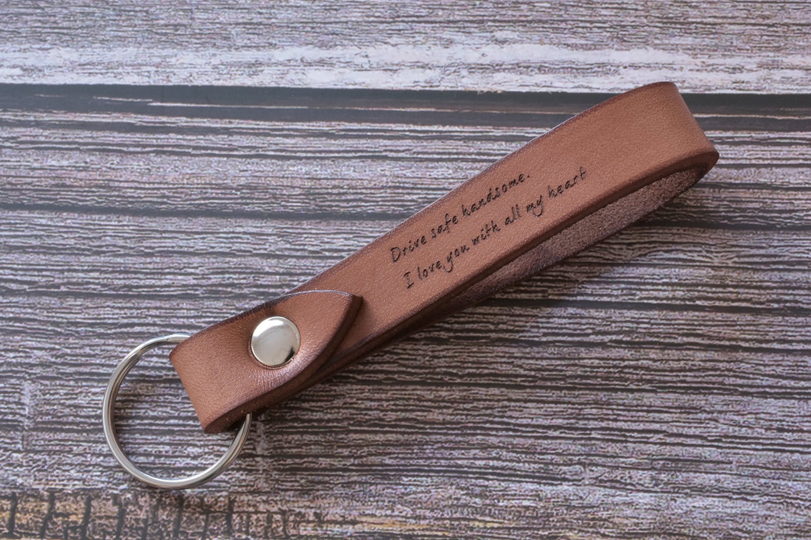 Custom Keychain Key Ring Holder Personalized Leather Key | Etsy