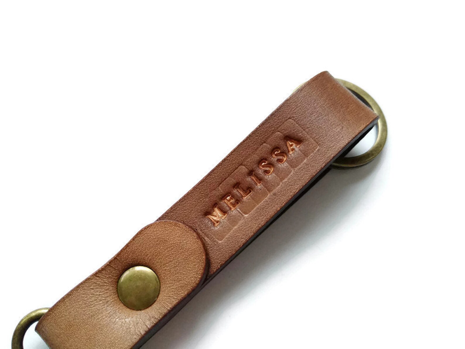 Mens Leather Keychain, Dad Keychain, Engraved Keychain, Key Chain ...