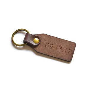 Key Tag, Womens Keychain, Personalized Key Chain, Leather Key Fob, Key ...