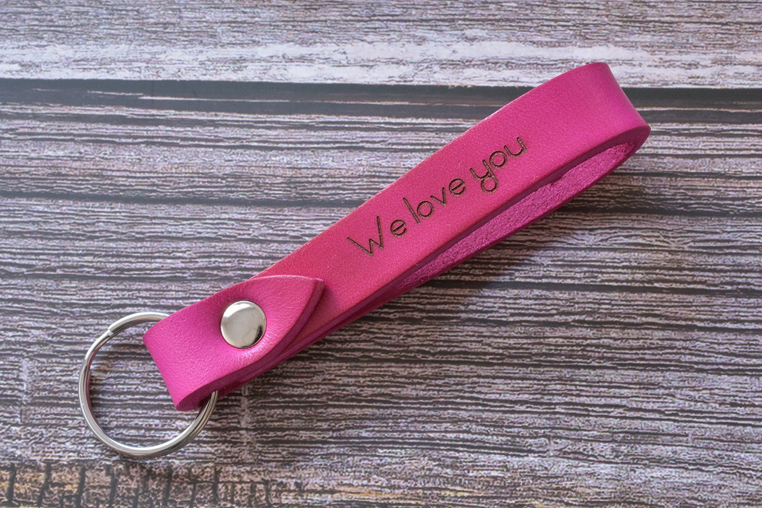 Personalized Leather Keychain Custom Key Chain Leather Gift | Etsy