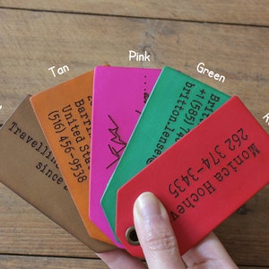 Luggage Tags, Handmade Luggage Label, Custom Luggage Tags, Bag Tags ...