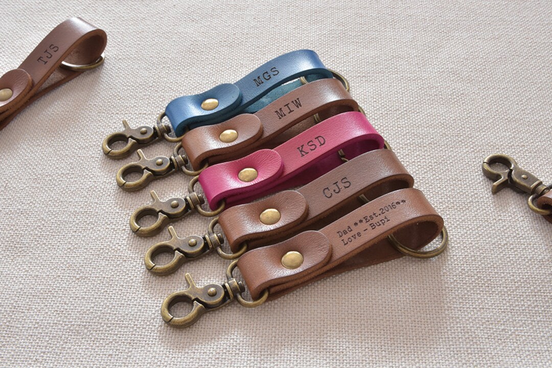 Custom Keychain, Personalized With Any Text, Made of Quality Sturdy ...