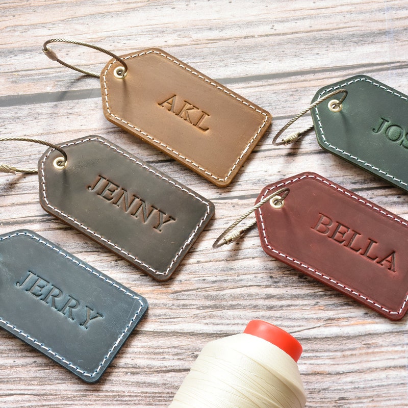Monogram Luggage Tag - Etsy
