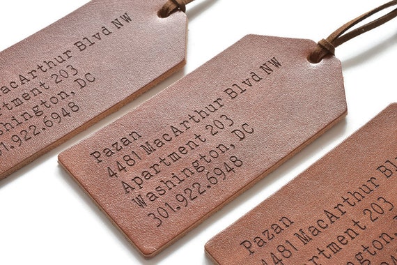 Luggage tags handmade luggage label custom luggage tags bag