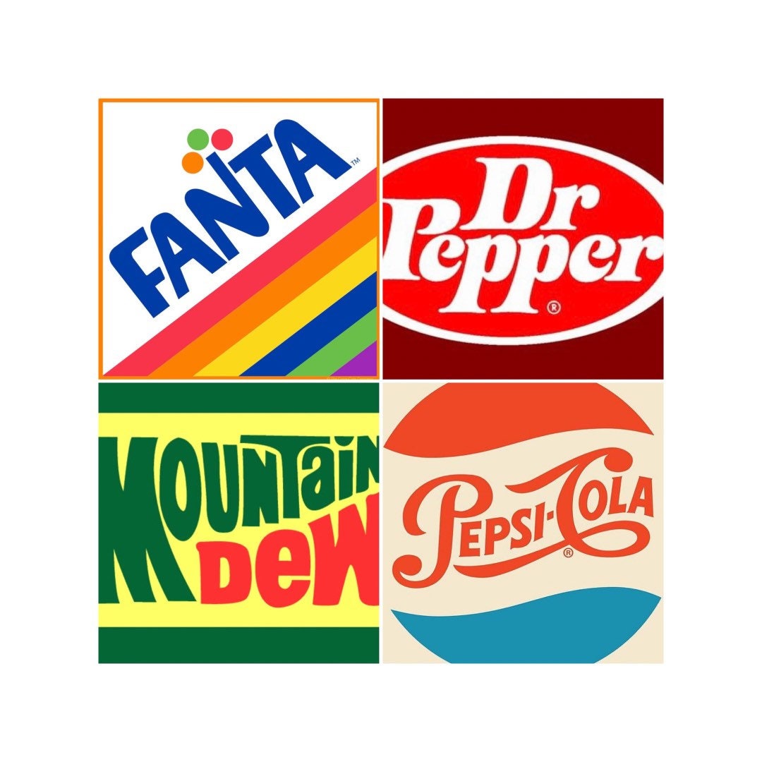 Soda Pop Coasters | Vintage Soda Logos, Soda Pop Decor, 80s Home Decor ...