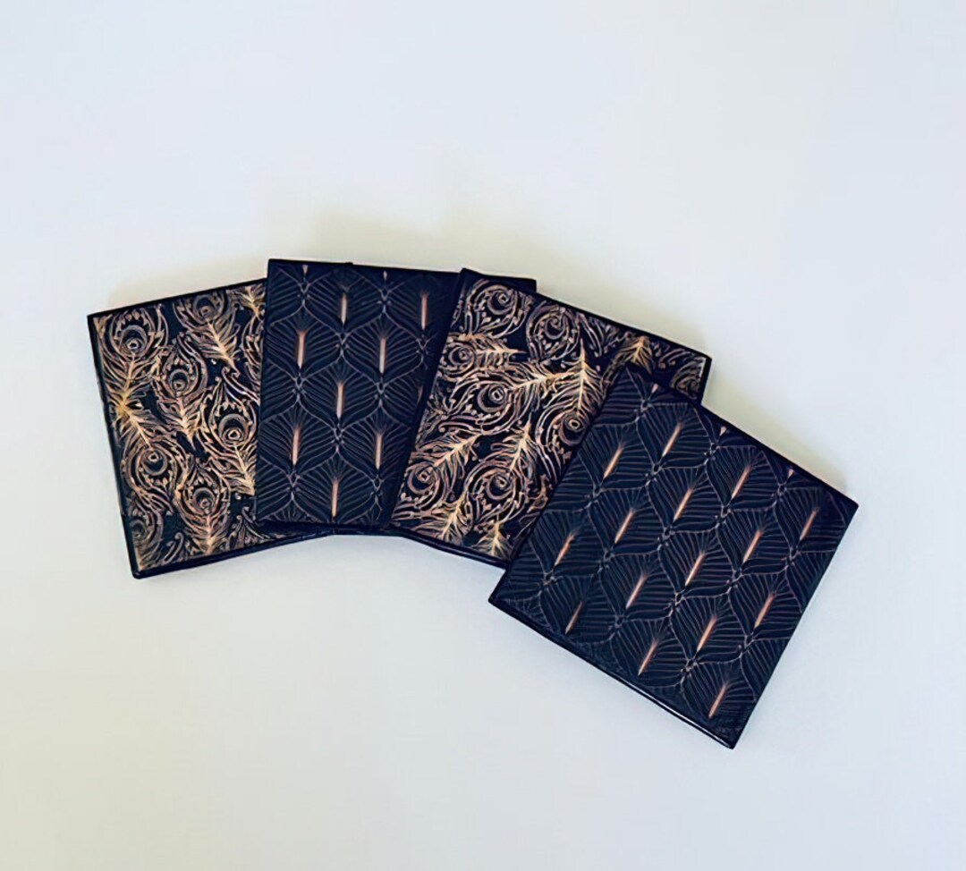 Art Deco Coasters | Coasters, Art Deco Decor, Ceramic Coasters, Ceramic ...