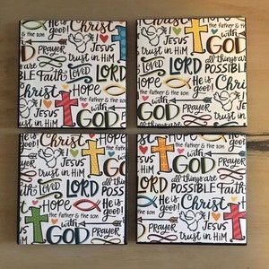Christian Coasters | Cross Coaster, Faith Coasters, Religious Coaster ...