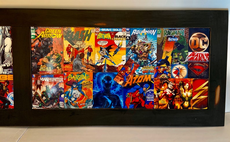 DC Comic Wall Art Collage Comic Art Decoupage Comic Book - Etsy