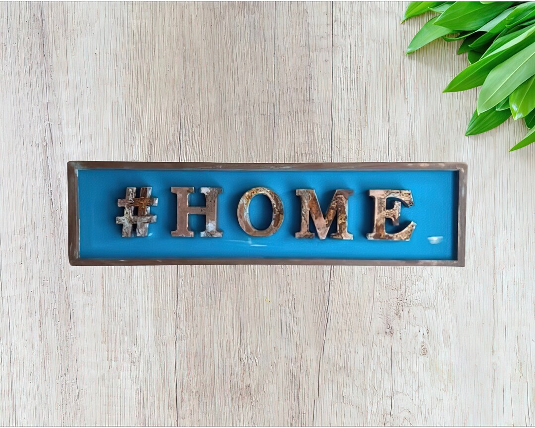 Wifi Password Wall Sign Ombré Patina, Oxidized Metal Sign, Metal ...