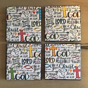 Christian Coasters | Cross Coaster, Faith Coasters, Religious Coaster ...