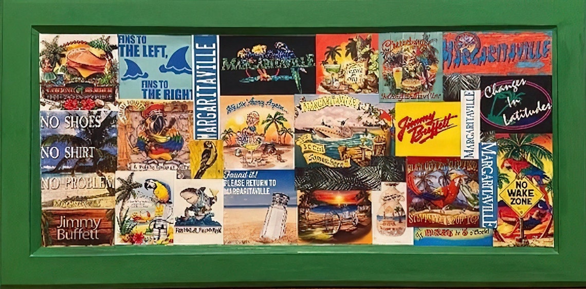 Jimmy Buffet Art Beach Bar Sign Parrothead Tiki Bar Sign - Etsy