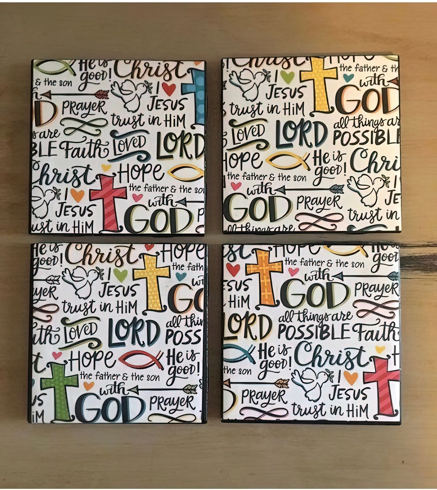Christian Coasters | Cross Coaster, Faith Coasters, Religious Coaster ...