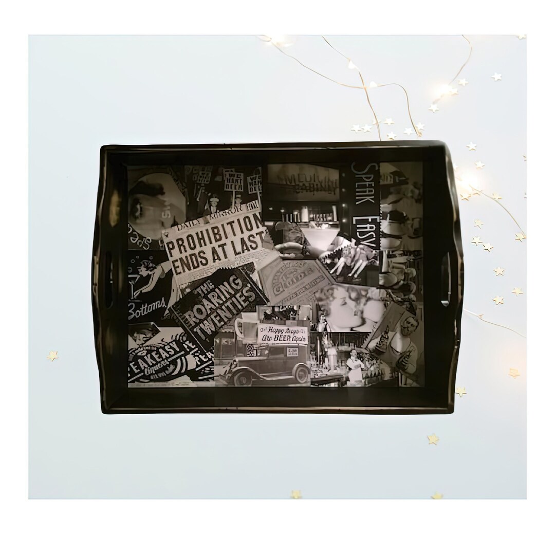 Art Deco Party Tray | Roaring 20s Decor, Gatsby Decor, Alcohol Tray ...