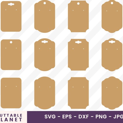 Display Earring Card Svg Dxf Eps Png Jpg Instant Download - Etsy