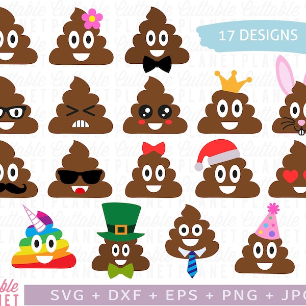Poop Emoji Svg - Etsy