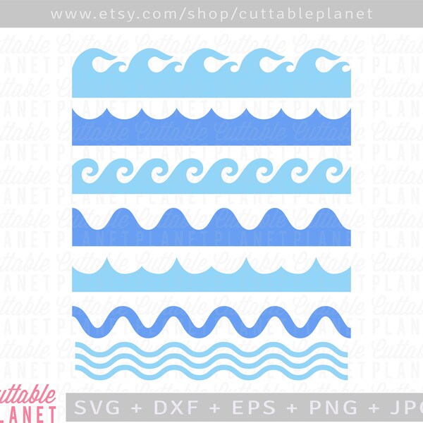Wave Borders - Etsy