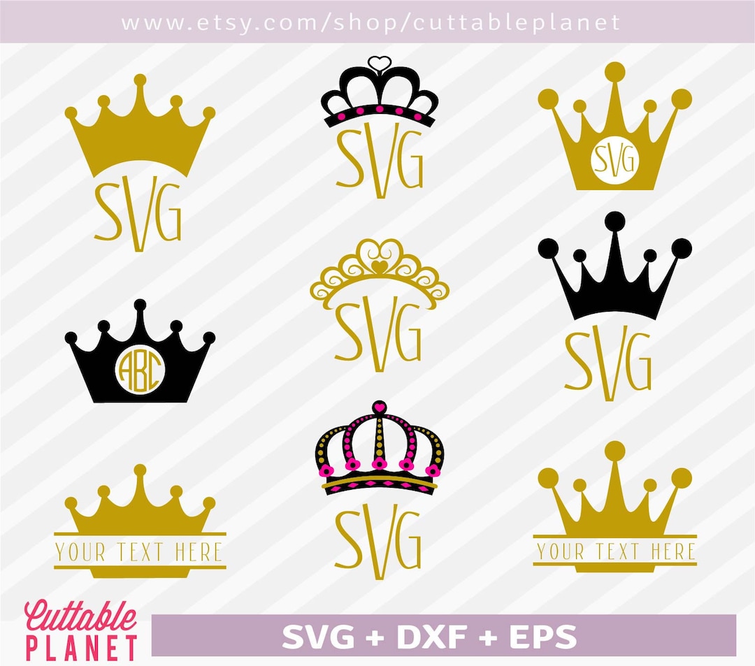 Krone Svg, Krone Dxf, Krone Eps, Königin Krone Svg, König Krone Svg ...