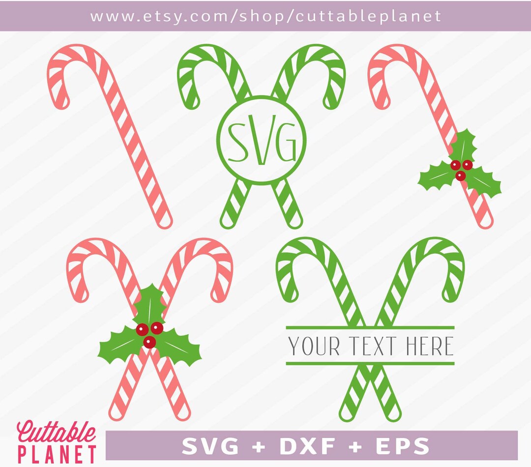Candy Cane Svg, Candy Cane Dxf, Candy Cane Christmas, Candy Came ...