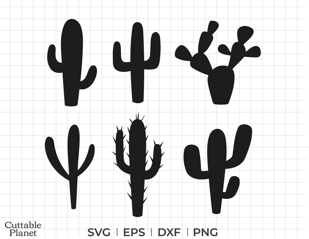 Cactus Svg, Cactus Png, Dxf, Eps, Saguaro Cactus Svg, Cactus Clipart ...