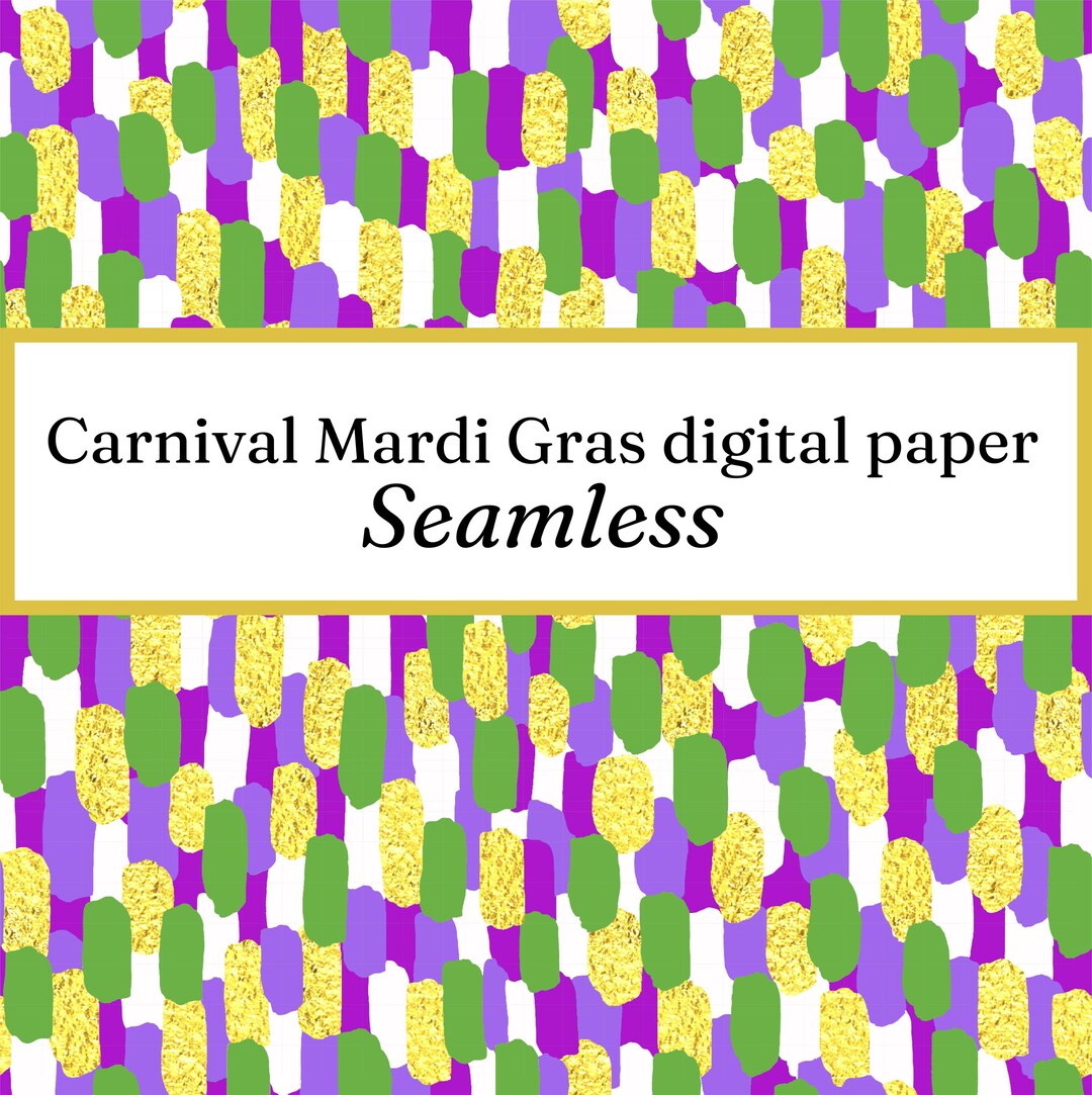 Mardi Gras Digital Download, Mardi Gras Brush Strokes Png, Carnival ...