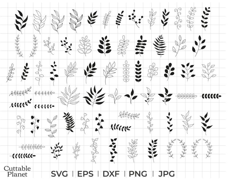 70 Leaves Svg Files, Leaves Png, Leaves Clipart, Leaves Svg Bundle ...