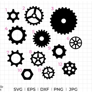 Gears Svg, Dxf, Eps, Png, Jpg, Gear Cogs Svg, Gear Wheel Svg, Steampunk ...