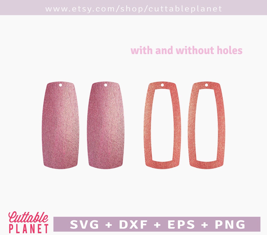 Bar Earring Template Svg, Dxf, Eps, Png, Instant Download - Etsy
