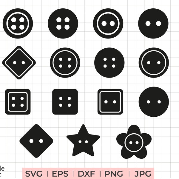 Button Clipart - Etsy