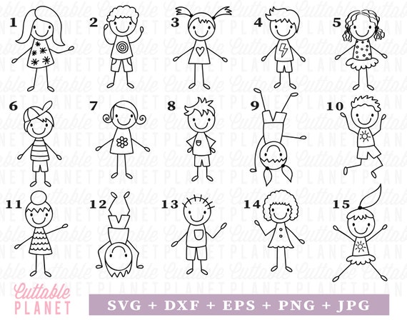 Jongen Stokfiguren Stick Man Svg Etsy Nederland