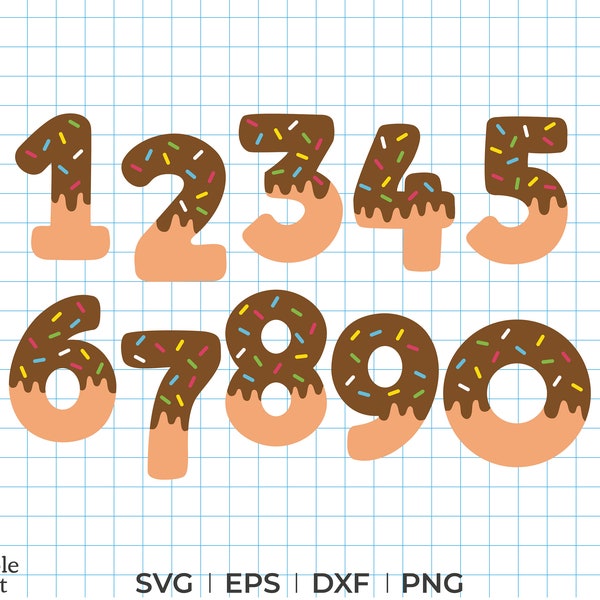 Dripping Numbers Svg - Etsy