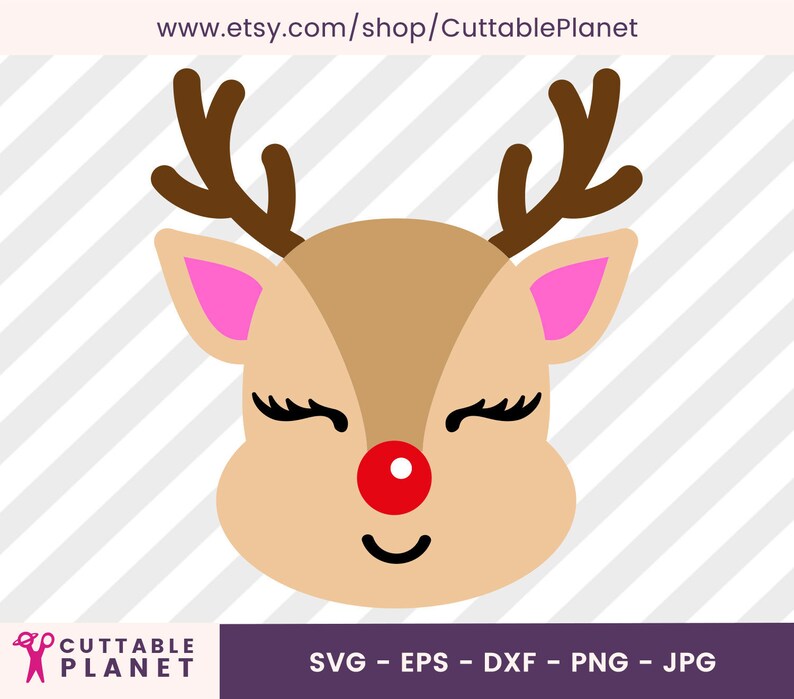 Reno Chrismtas svg, dxf, eps, png, jpg, Reno Xmas svg, Reindeers Head ...