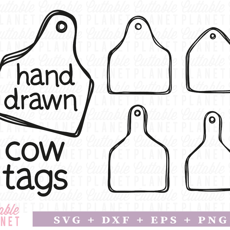 Cattle Tag Svg - Etsy