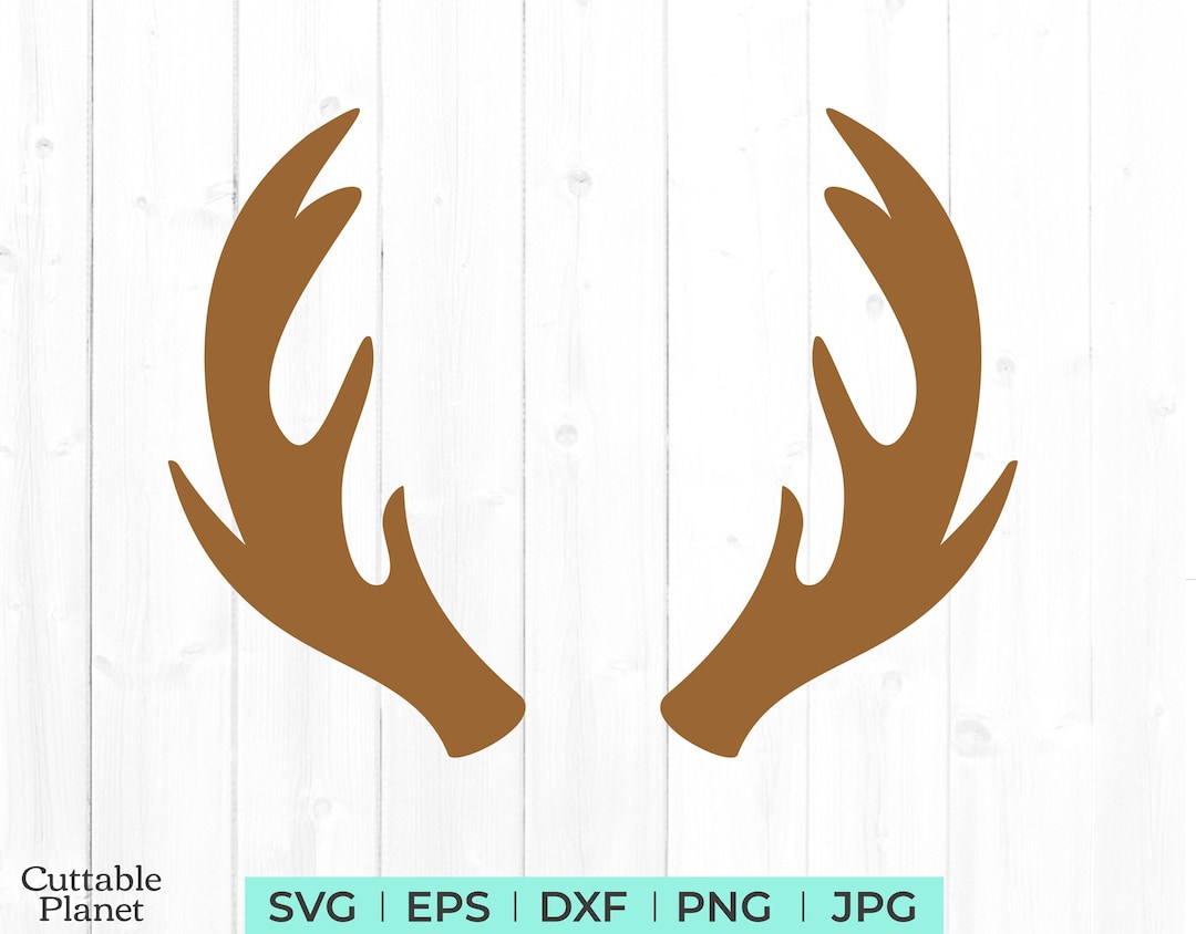 Reindeer Antlers Svg, Dxf, Eps, Png, Jpg, Reindeer Antlers Png, Deer ...