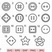 Sewing Button Outline Svg, Dxf, Eps, Png, Jpg, Button Svg, Button Png ...