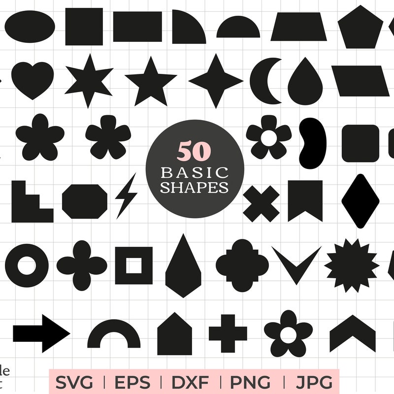 Basic Shapes Svg - Etsy
