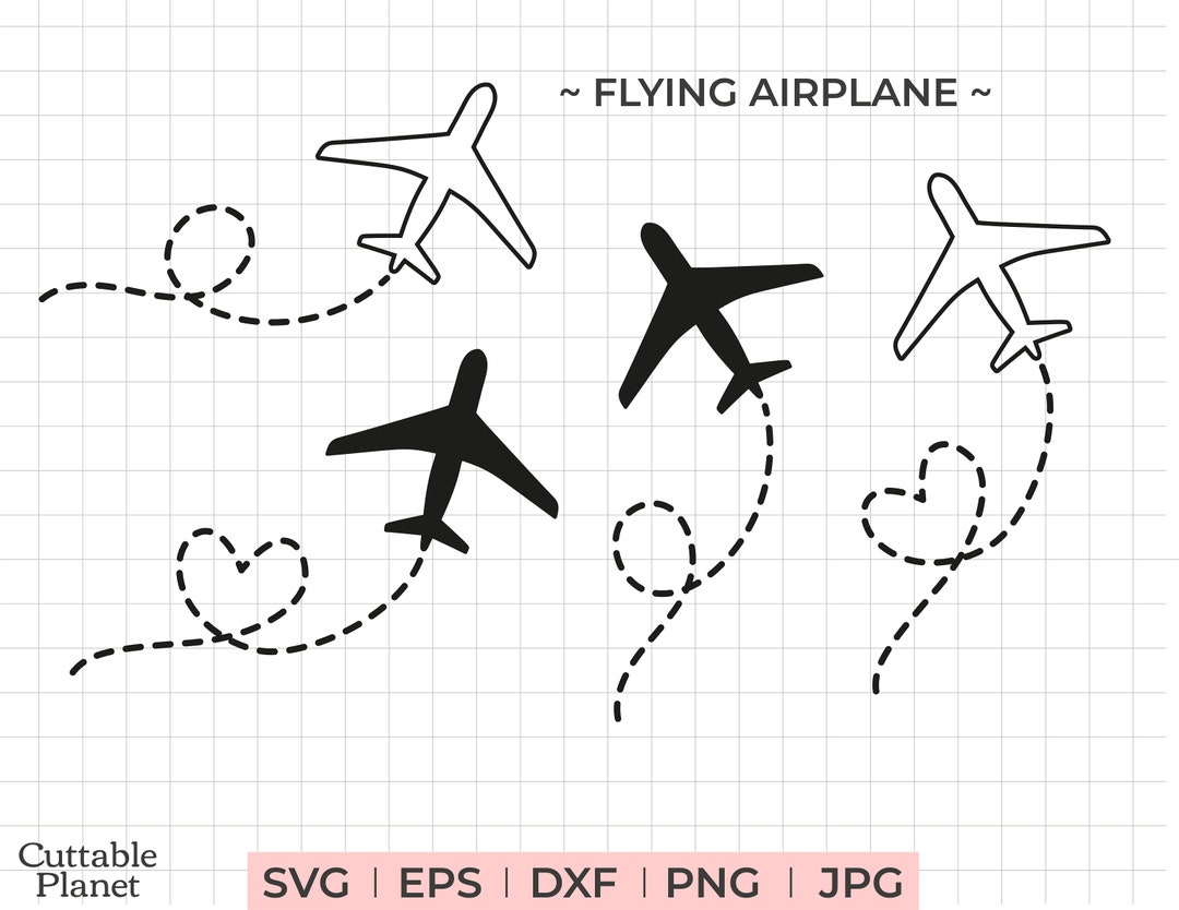 Flying Airplane Svg, Flying Airplane Png, Flying Airplane Images ...