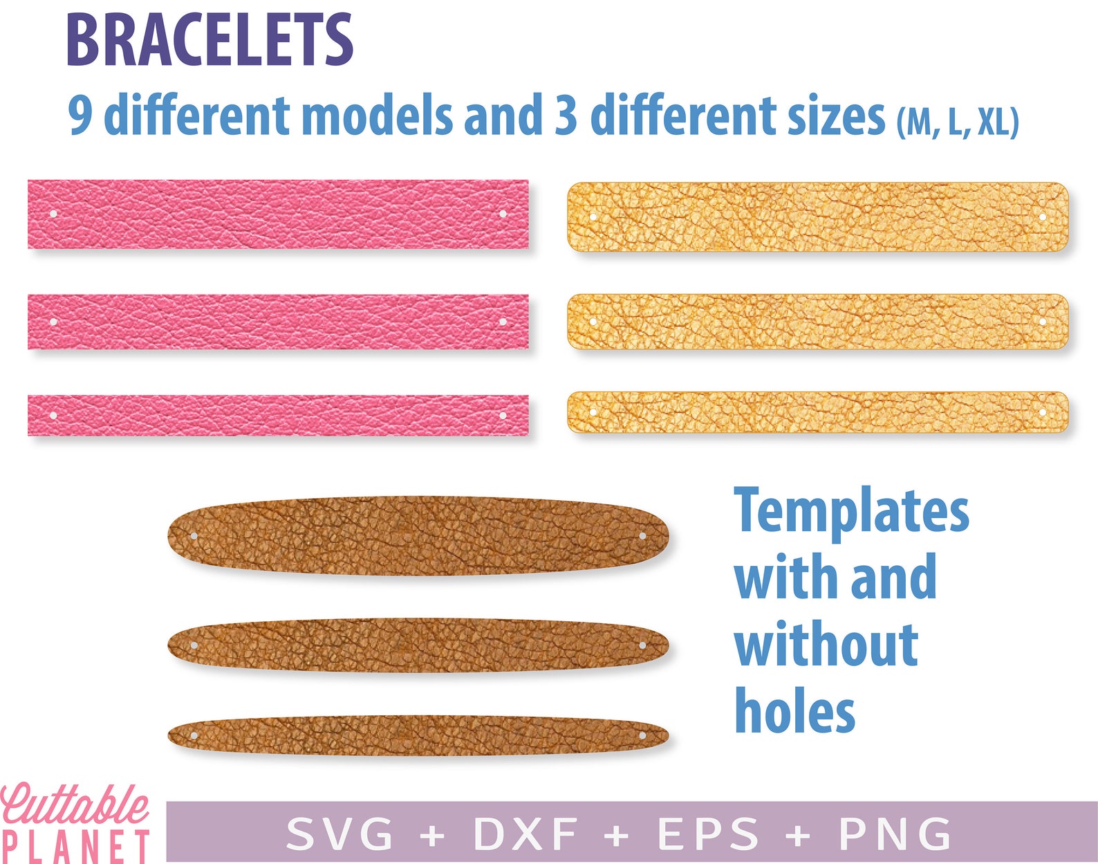 Bracelet Template Svg Dxf Eps Png Faux Leather Bracelet - Etsy