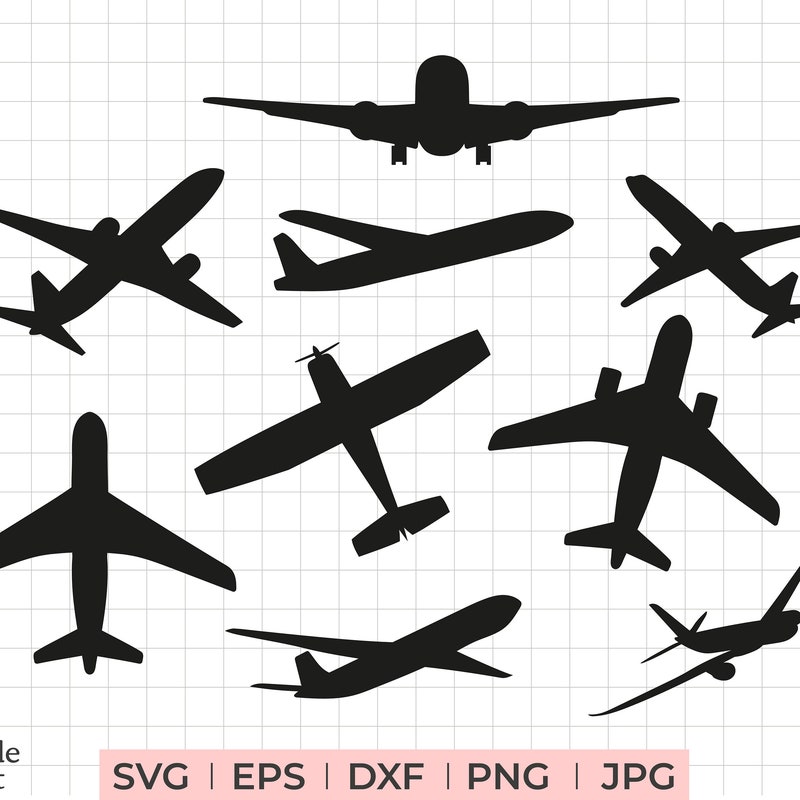 Airplane Svg - Etsy