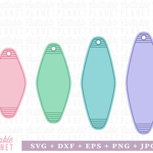 Vintage Motel Keychain Different Sizes, Motel Keychain Svg, Dxf, Eps ...