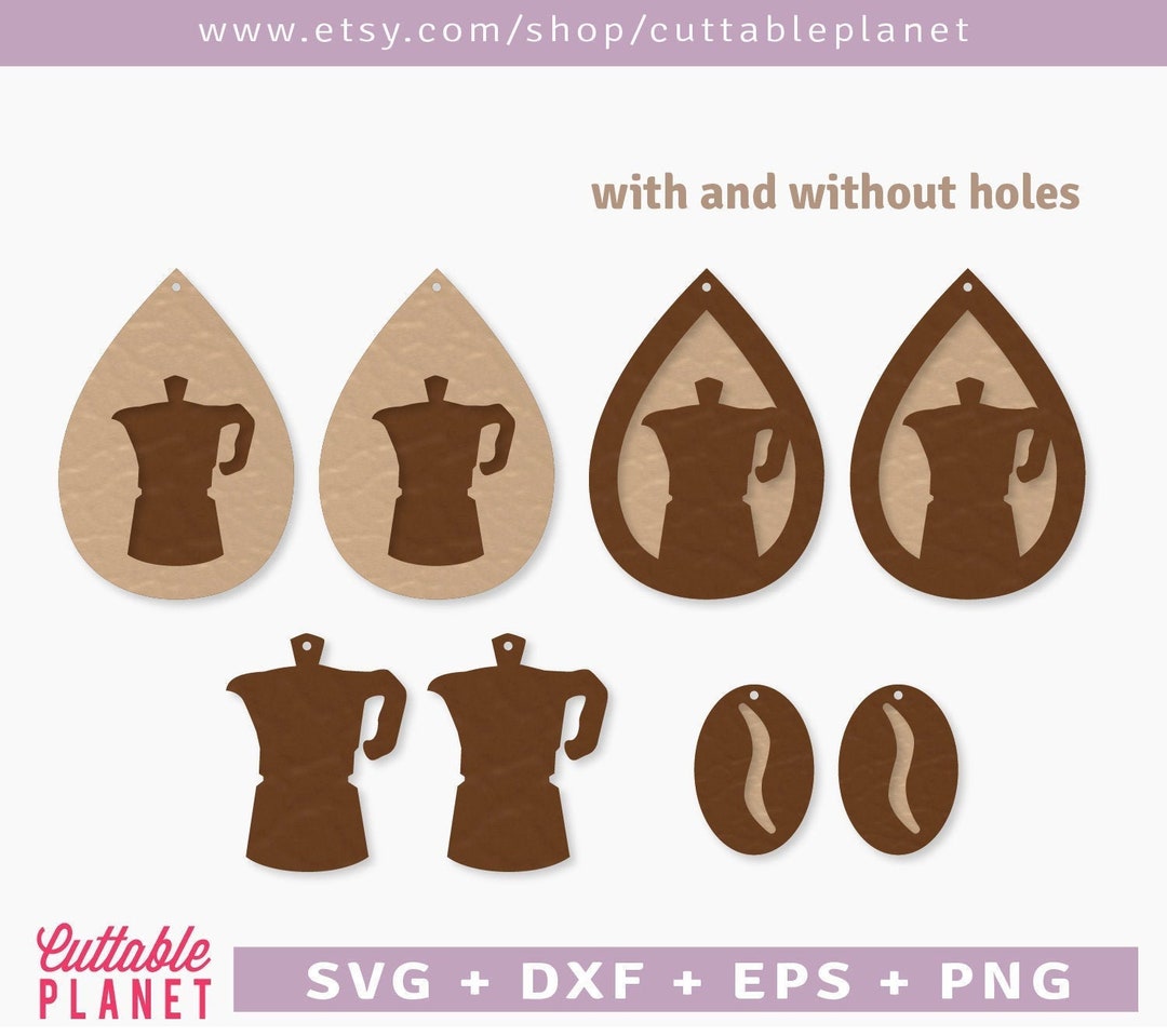 Plantilla de pendiente de cafetera svg, dxf, eps, png, plantilla de ...