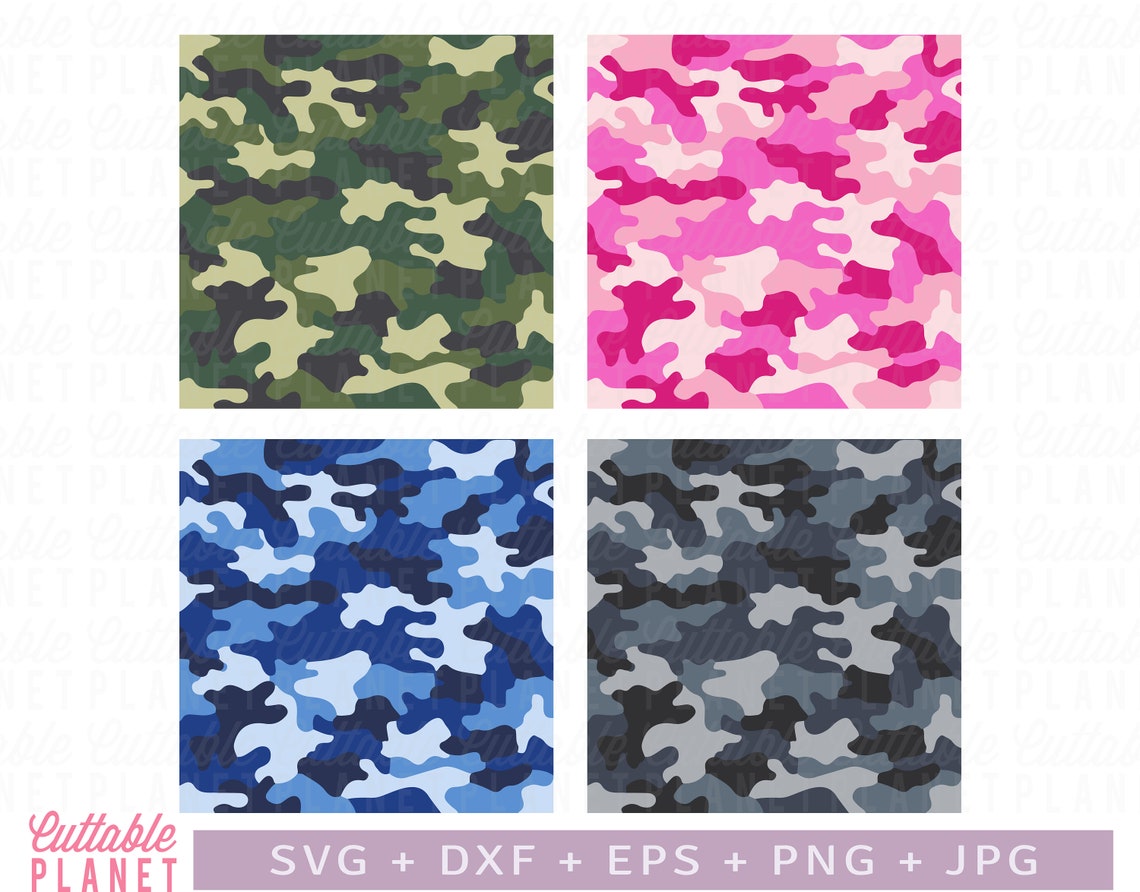 Bundle Camo Svg Bundle Camouflage Pattern Svg Dxf Eps Png - Etsy