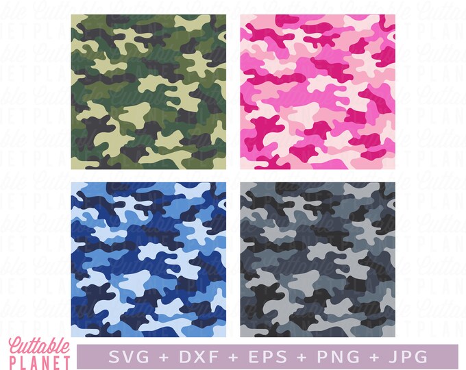 Camouflage Stencil Printable, Stencil Cutout Art, Camo Cricut File ...