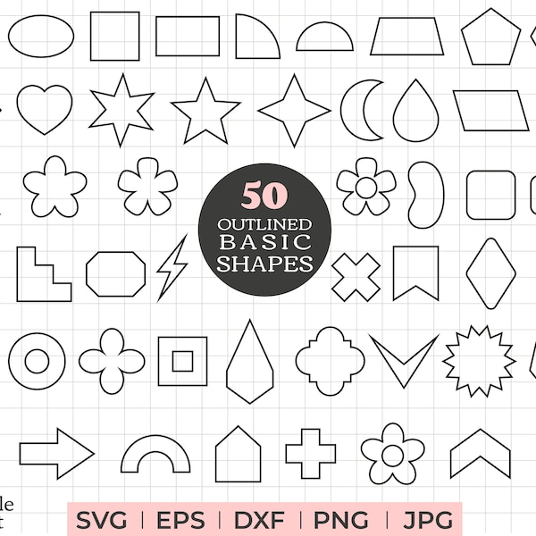 Basic Shapes Svg - Etsy